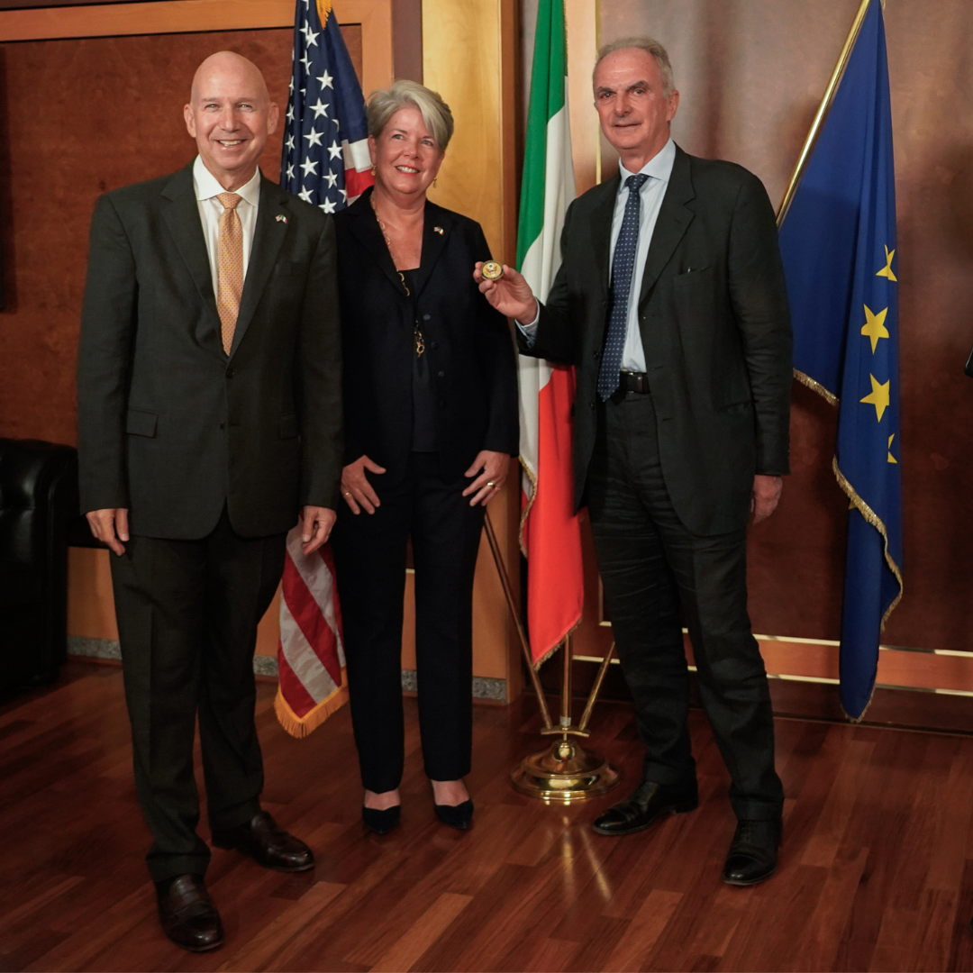 Il Presidente Di Palma ha accolto l'Ambasciatore designato USA Markell ...